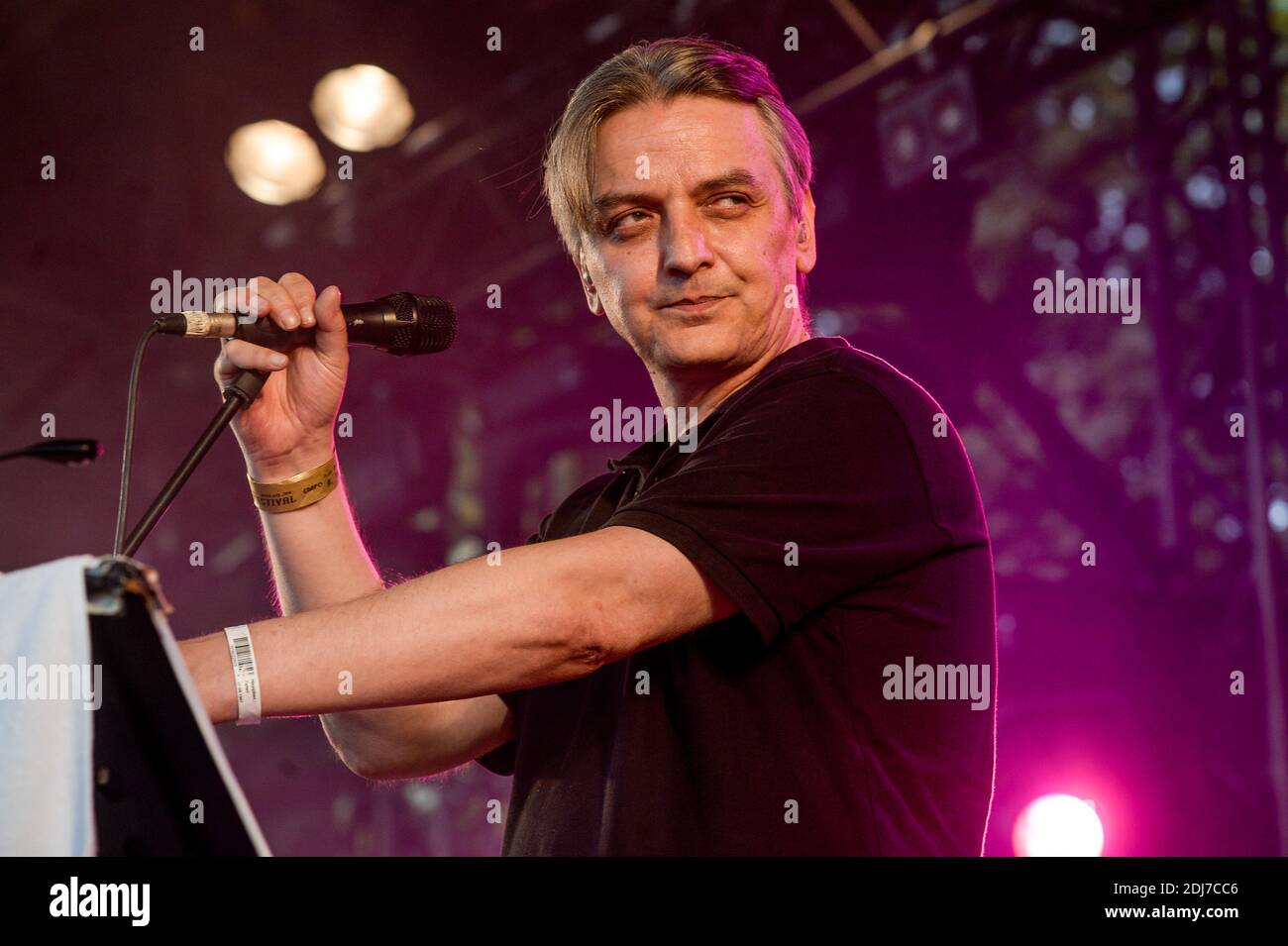 Peter Heppner peforms live in concert at Amphi Festival in Koln ...