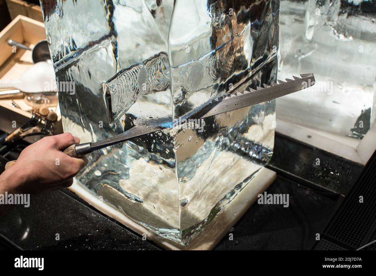 Sawing into ice hi-res stock photography and images - Alamy