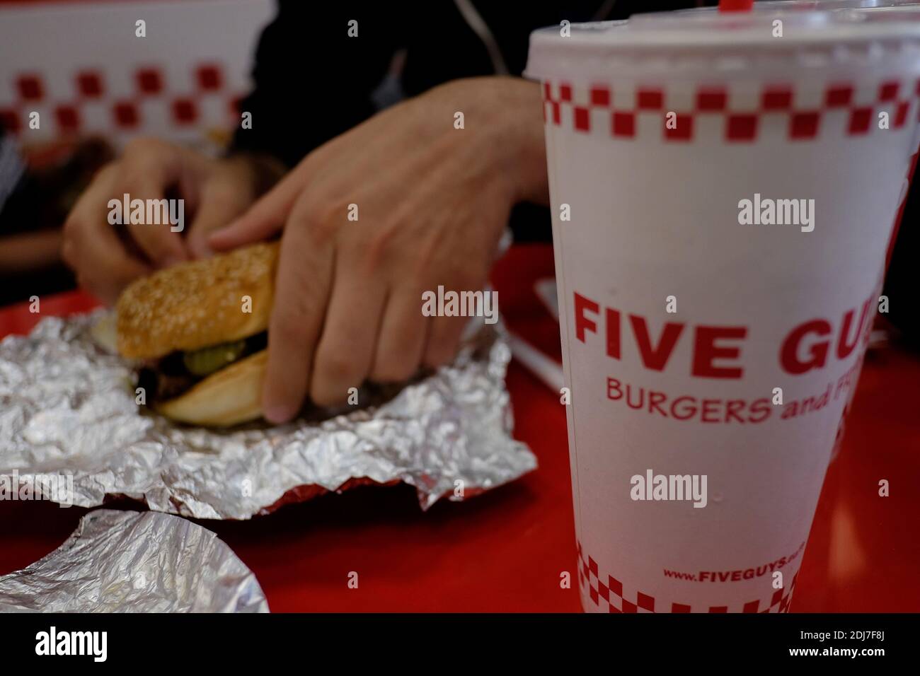 First five guys burger restaurant hi-res stock photography and images ...