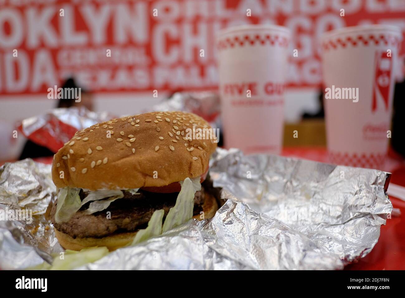 The first Five Guys burger restaurant has opened in Paris at Bercy ...