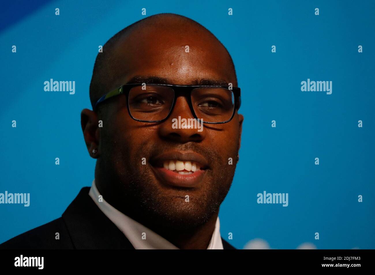 Judo Olympic Champion Teddy Riner during a Press Conference given by ...