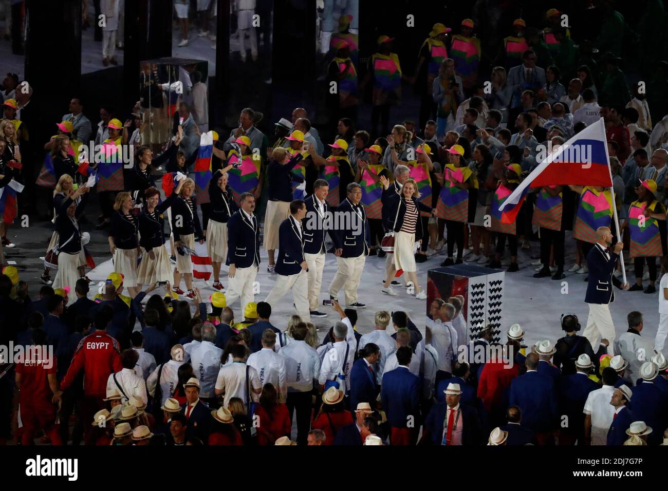Russian delegation in the Opening Ceremony of the Rio 2016 Olympic ...