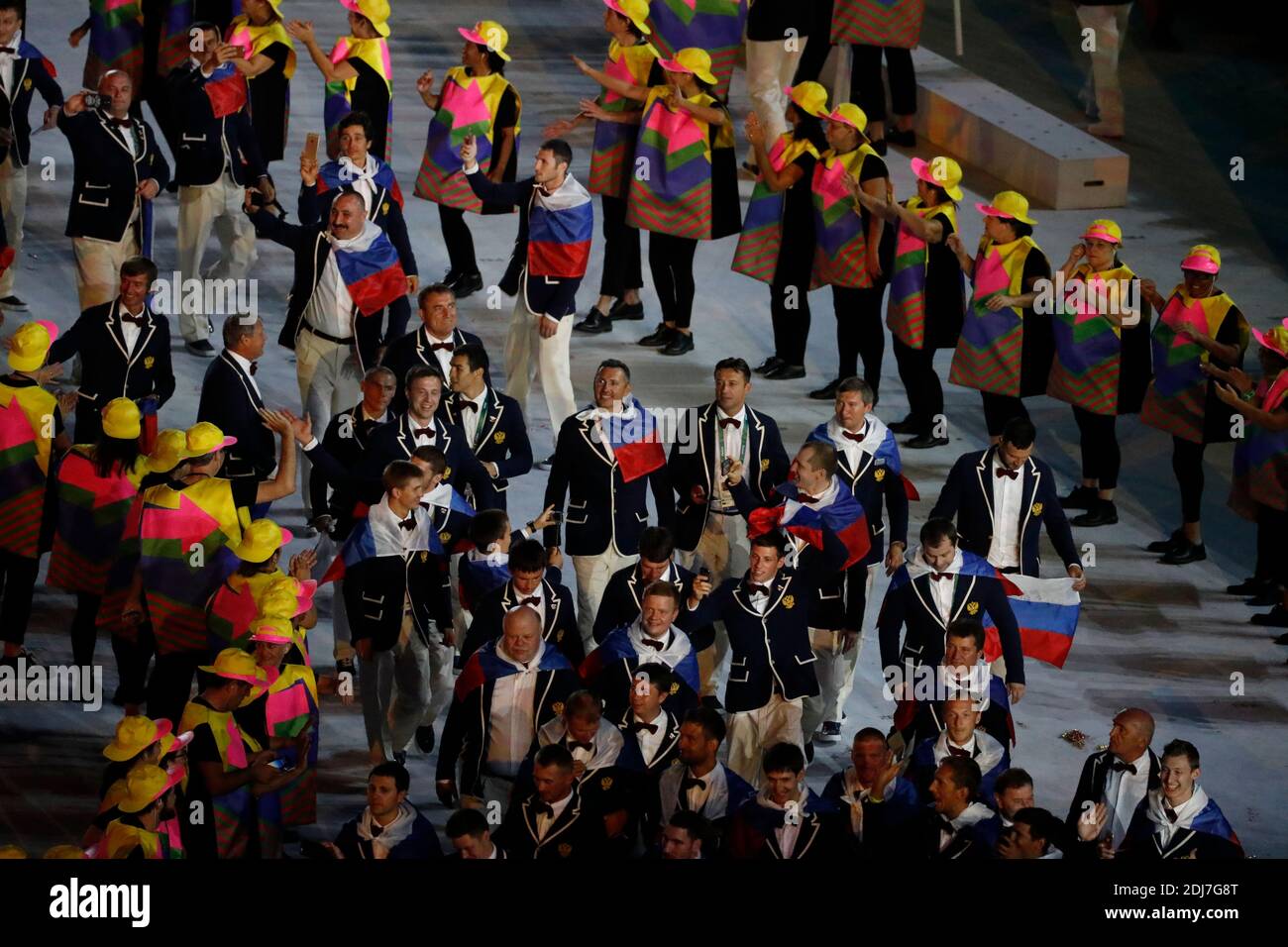 Russian delegation in the Opening Ceremony of the Rio 2016 Olympic ...