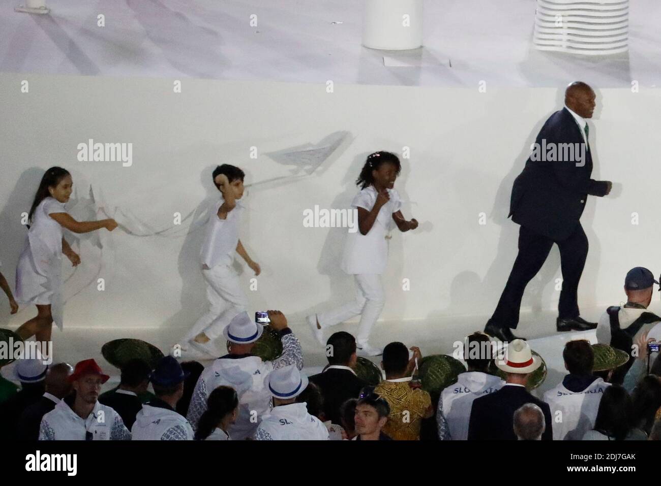 Kipchoge Keino during the Opening Ceremony of the Rio 2016 Olympic ...