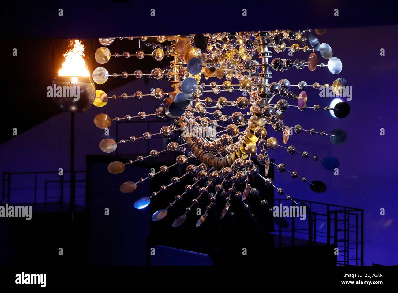 The Olympic Flame during the Opening Ceremony of the Rio 2016 Olympic ...