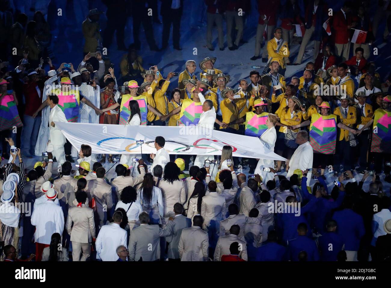 Opening Ceremony of the Rio 2016 Olympic Games in Maracana Stadium, Rio ...