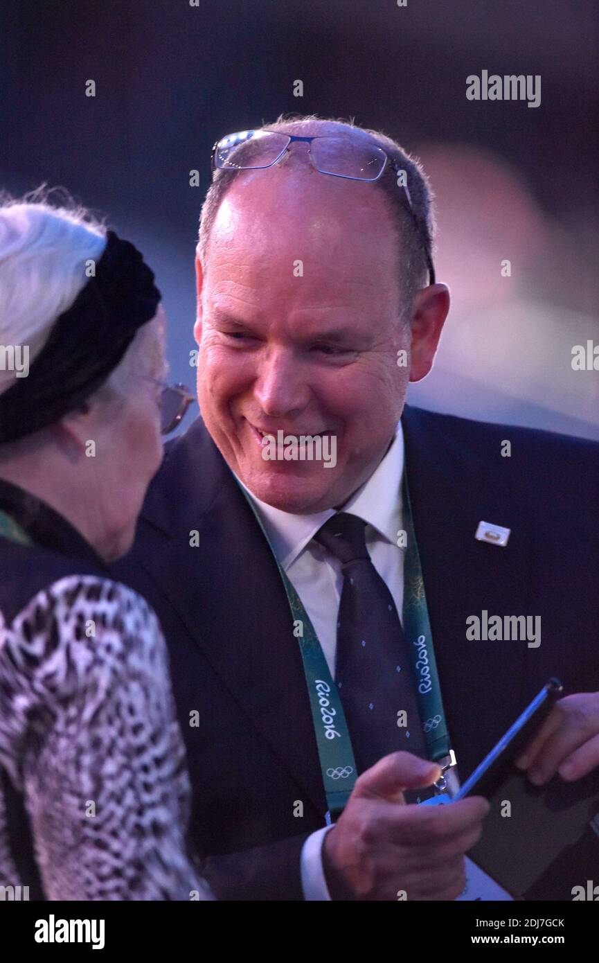 Prince Albert of Monaco attends the opening ceremony of the 2016 Rio ...