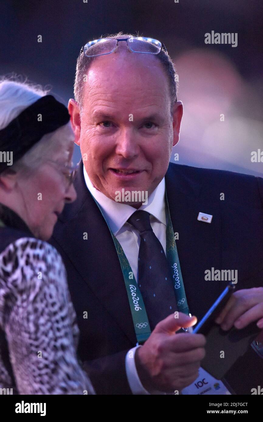 Prince Albert of Monaco attends the opening ceremony of the 2016 Rio ...