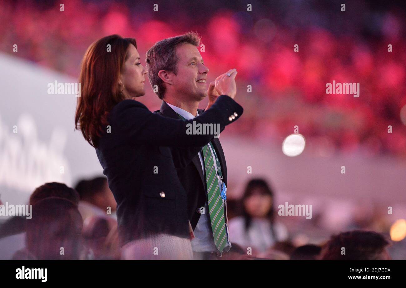 Crown Prince of Denmark Frederik and his wife Mary attend the opening ...