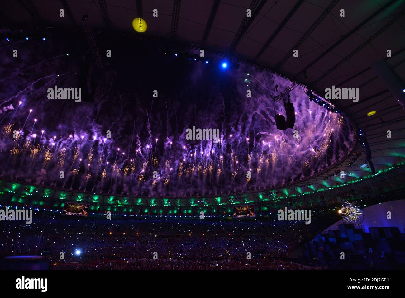 The opening ceremony of the 2016 Rio Olympic Games at the Maracana ...