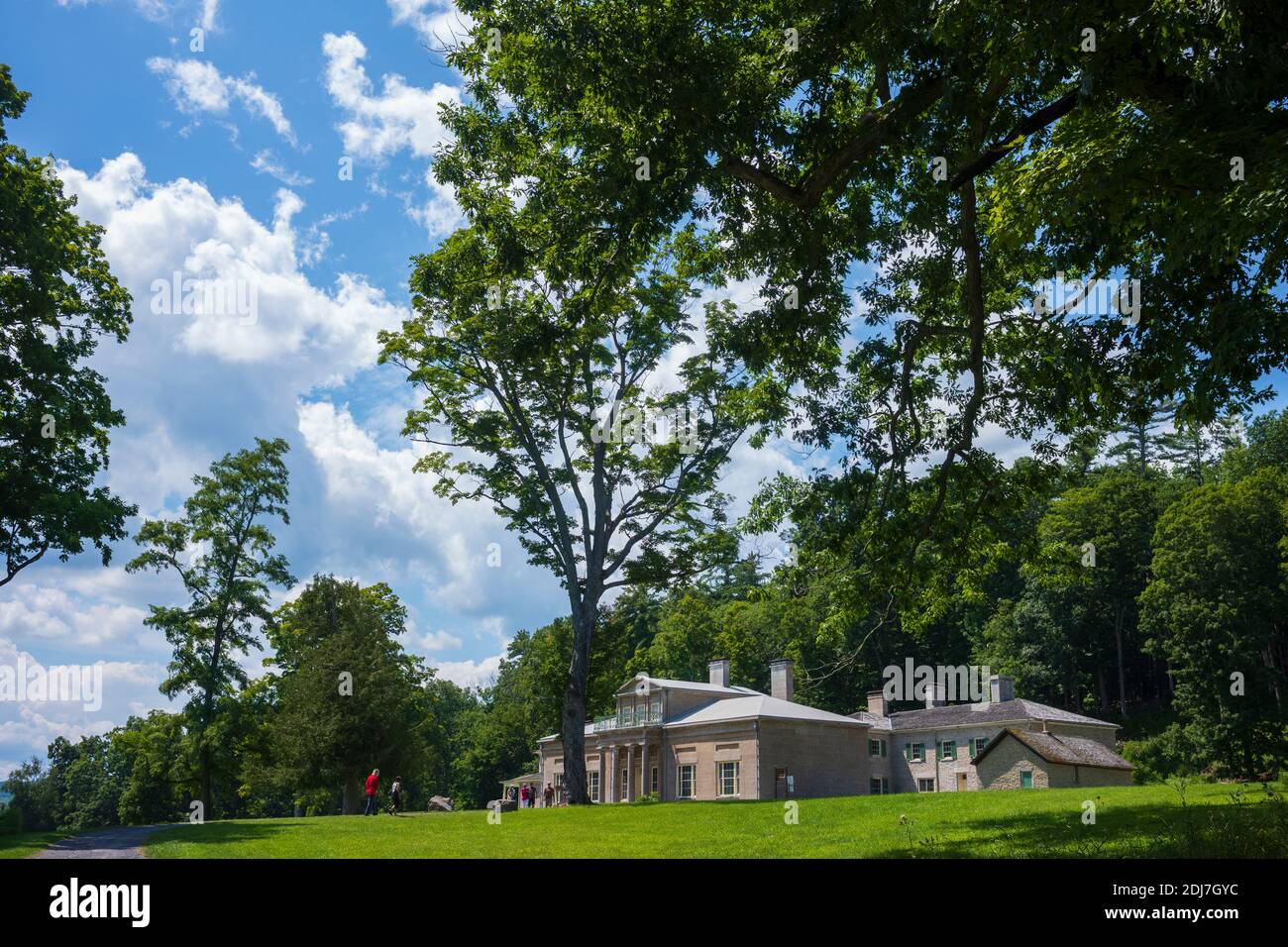Cooperstown, NY/USA - July 20, 2020: Hyde Hall, a 50 room country house ...