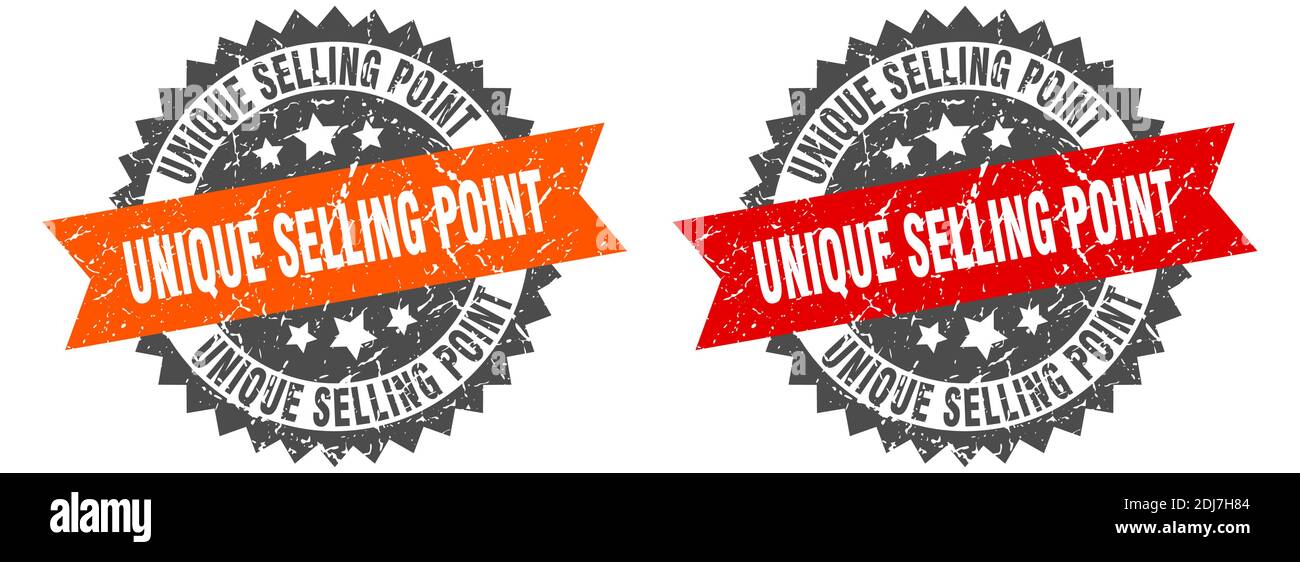unique selling point grunge stamp set. unique selling point band sign ...