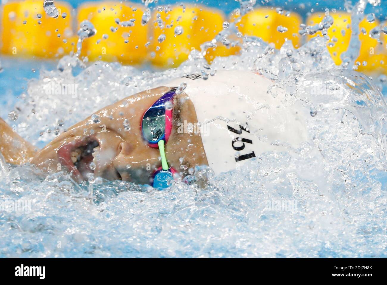 China's Yang Sun during the qualification round of the 400m Freestyle ...
