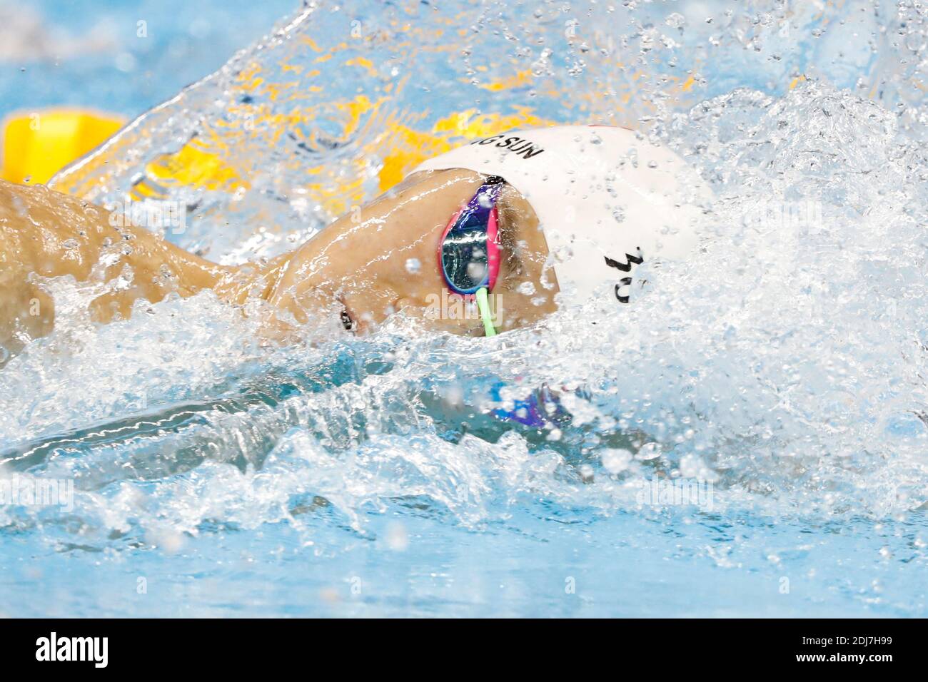 China's Yang Sun during the qualification round of the 400m Freestyle ...