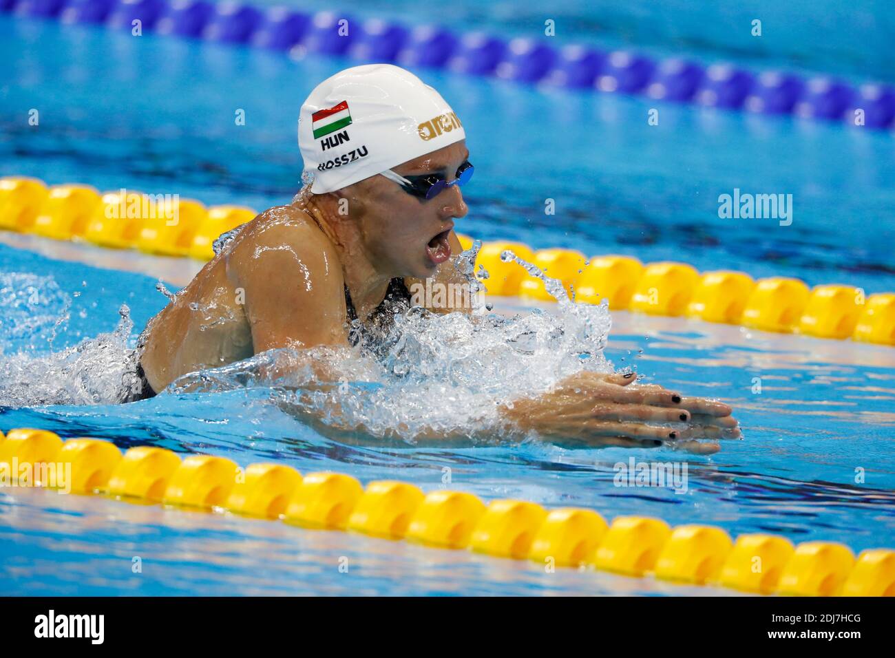 Hungary's Katinka Hosszu during the qualification round of the 400m ...