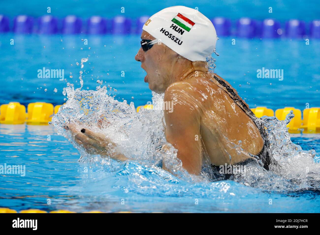 Hungary's Katinka Hosszu during the qualification round of the 400m ...