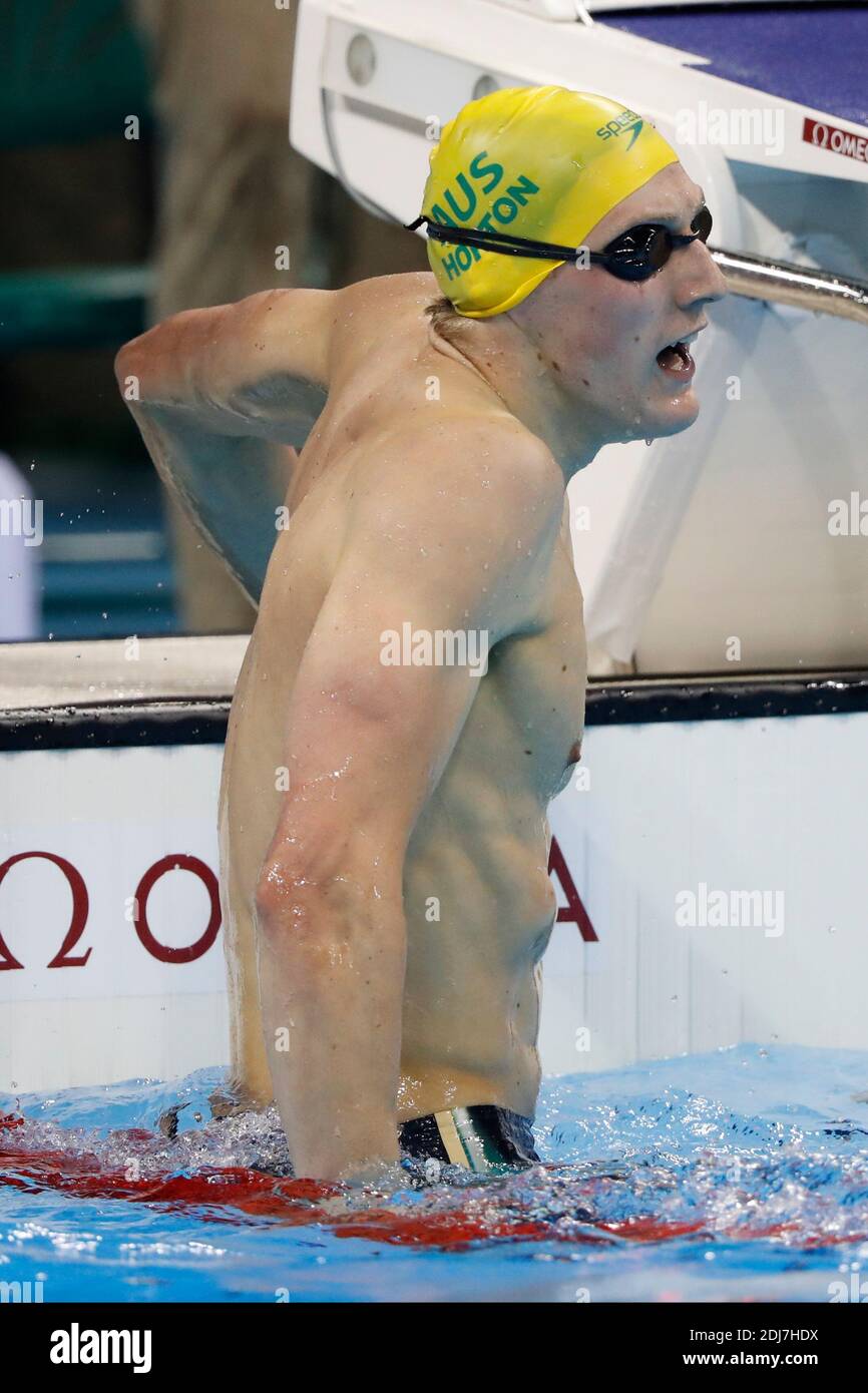 Australia's Mack Horton, winner of the 400 m freestyle men swimming ...