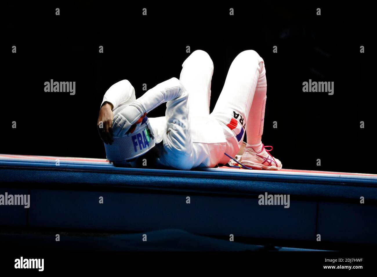 France's Lauren Rembi (on left side) was beaten for Bronze Medal in ...
