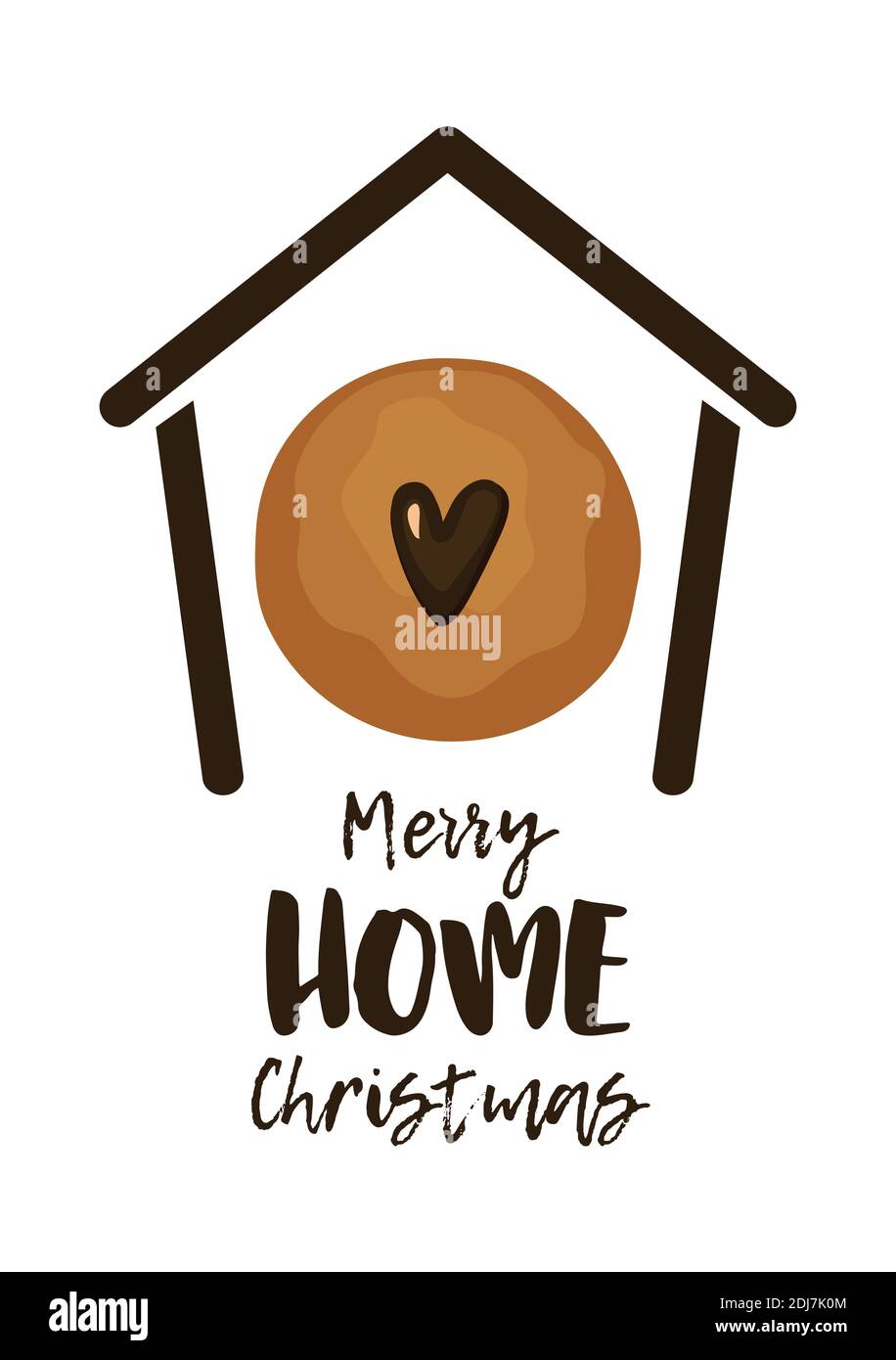 Christmas cookies greeting card, poster, party invitation Stock Vector ...