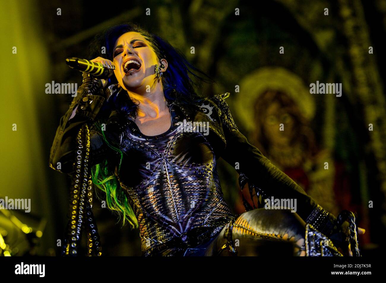 Arch Enemy performs at 27th Wacken Open Air Festival in Wacken, Germany ...