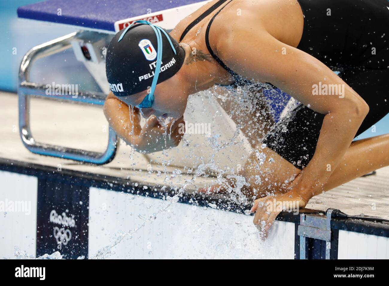 Italia's Federica Pellegrini during the qualification round of the 200m ...