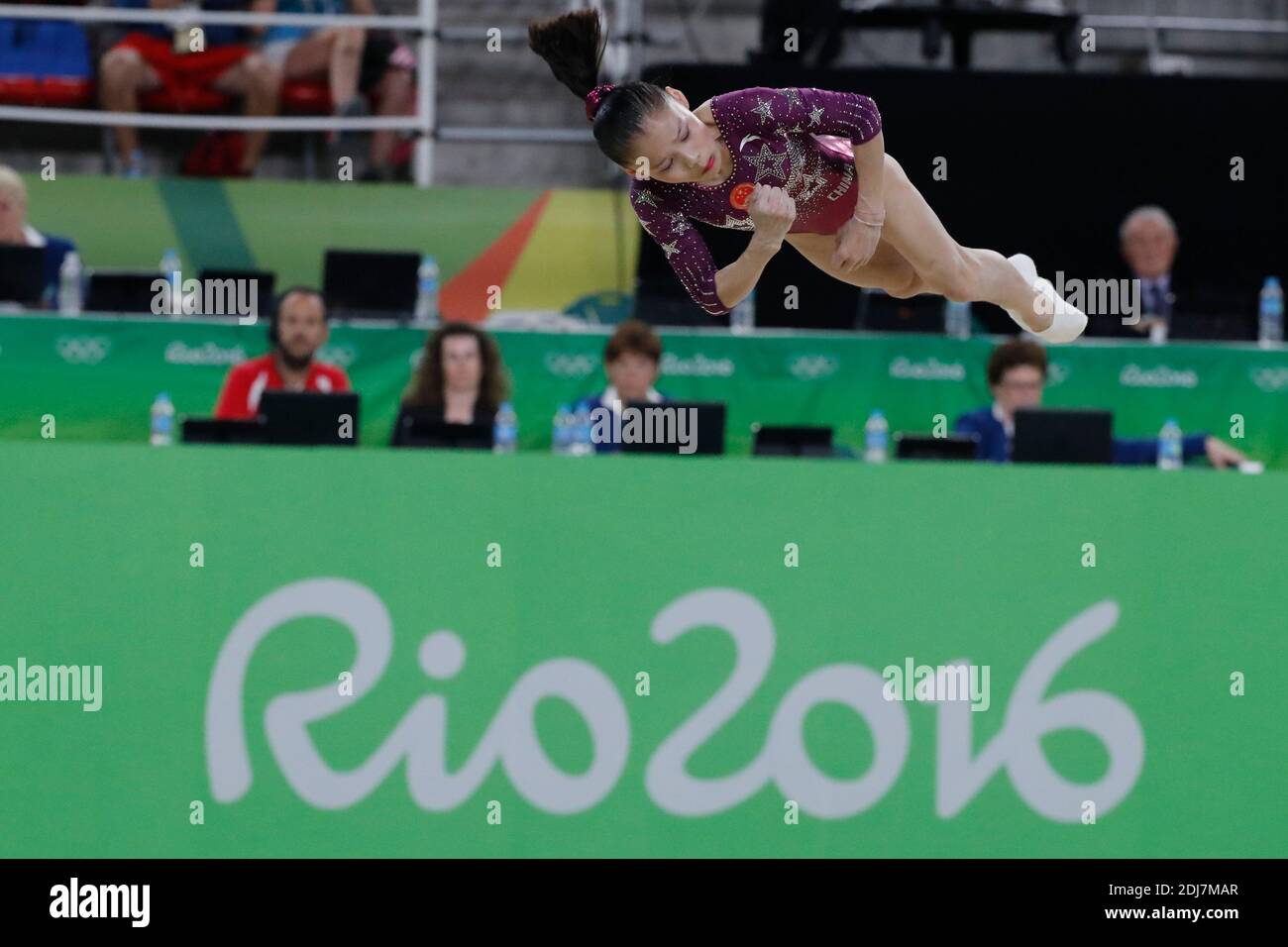 China's Chunsong Shang competing in the Artistic Gymnastics Women's ...