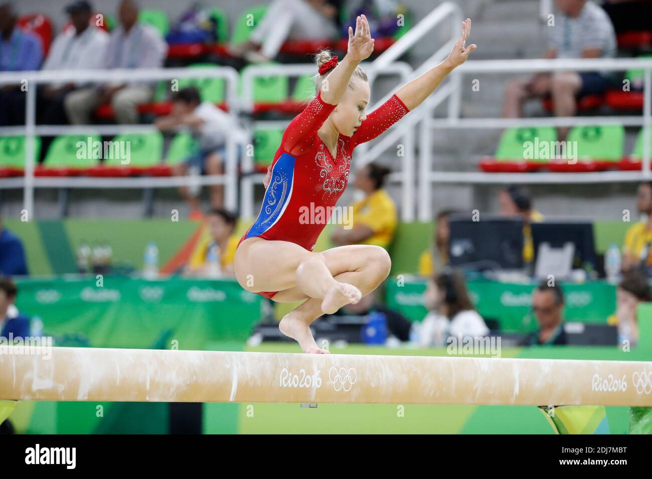 Russia's Angelina Melnikova won the silver medal with her team when ...