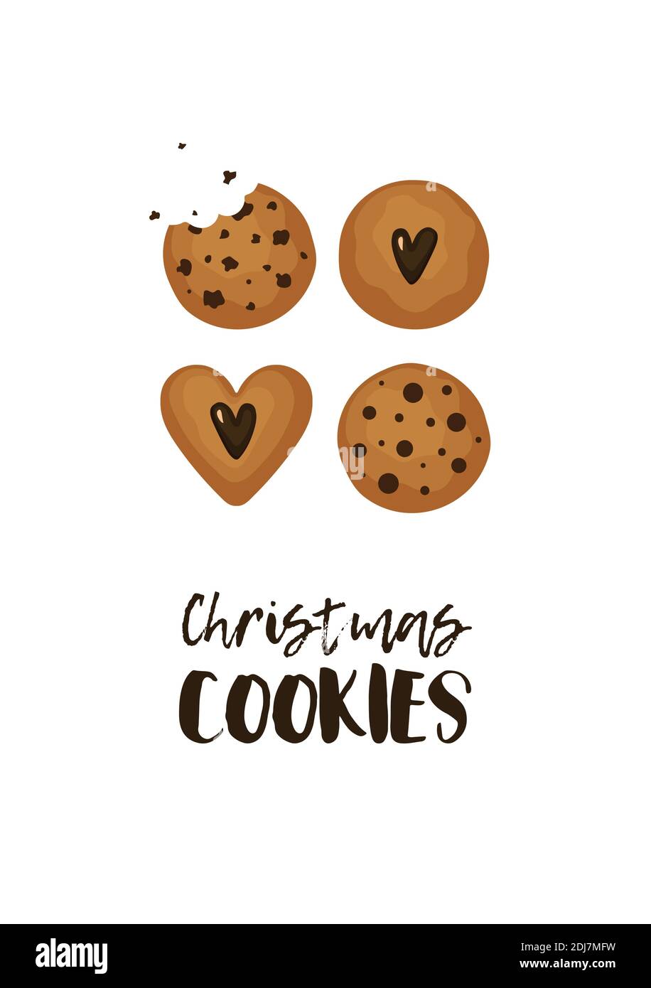 Vintage christmas baking card Stock Vector Images - Alamy