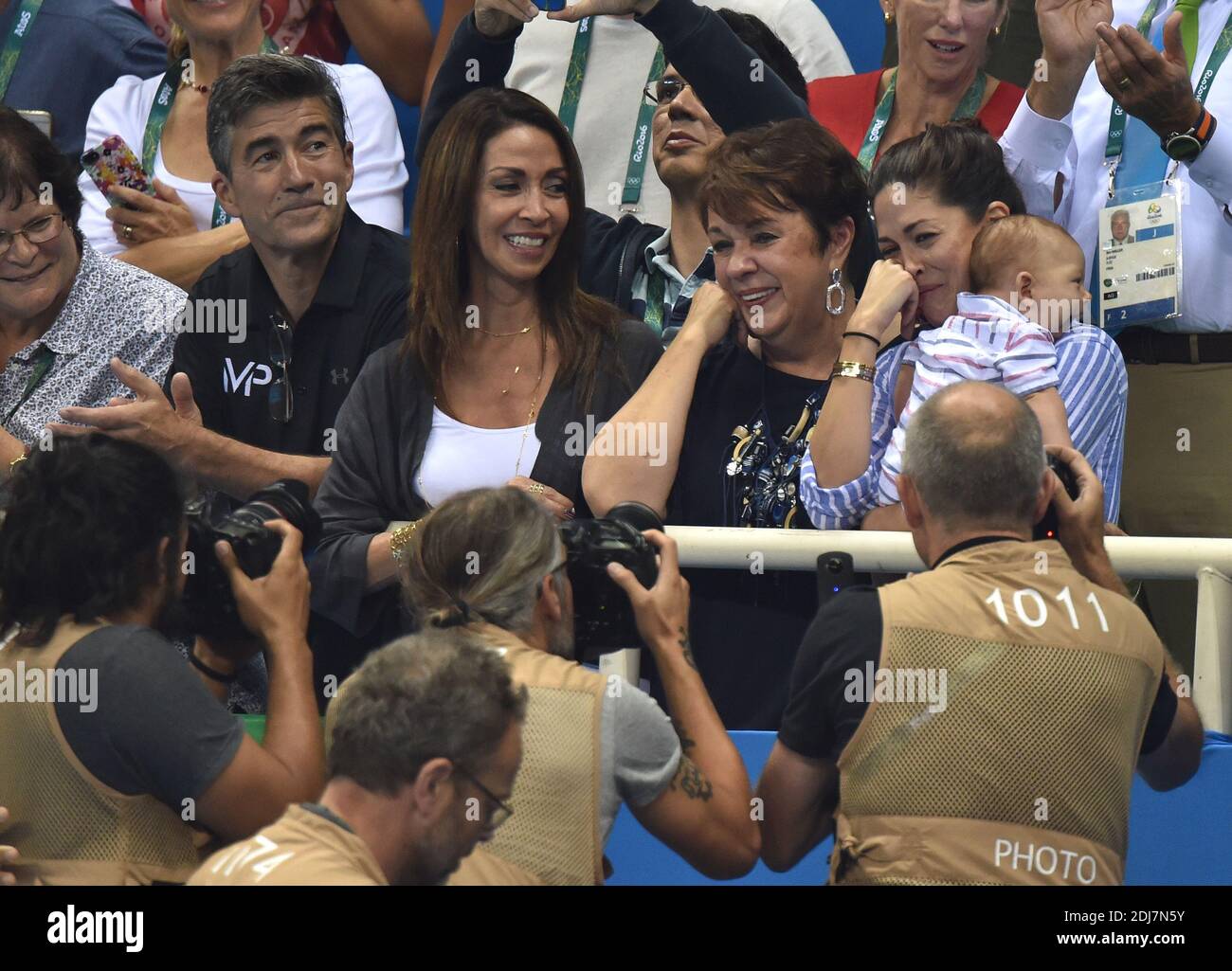Deborah Phelps, Nicole Johnson and son Boomer attends the day 4 of the ...