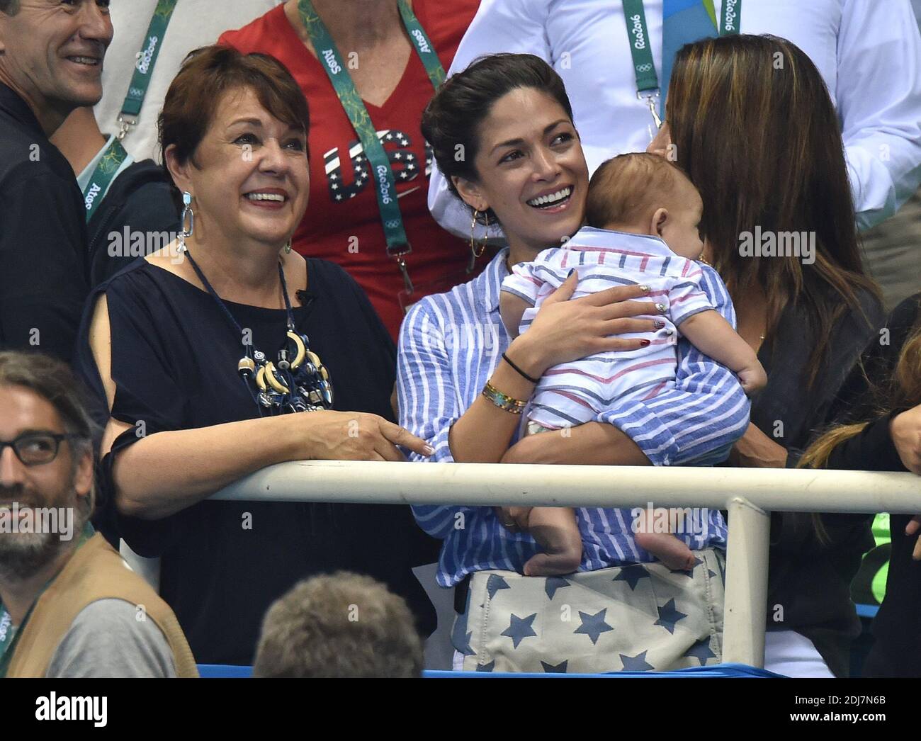 Deborah Phelps, Nicole Johnson and son Boomer attends the day 4 of the ...
