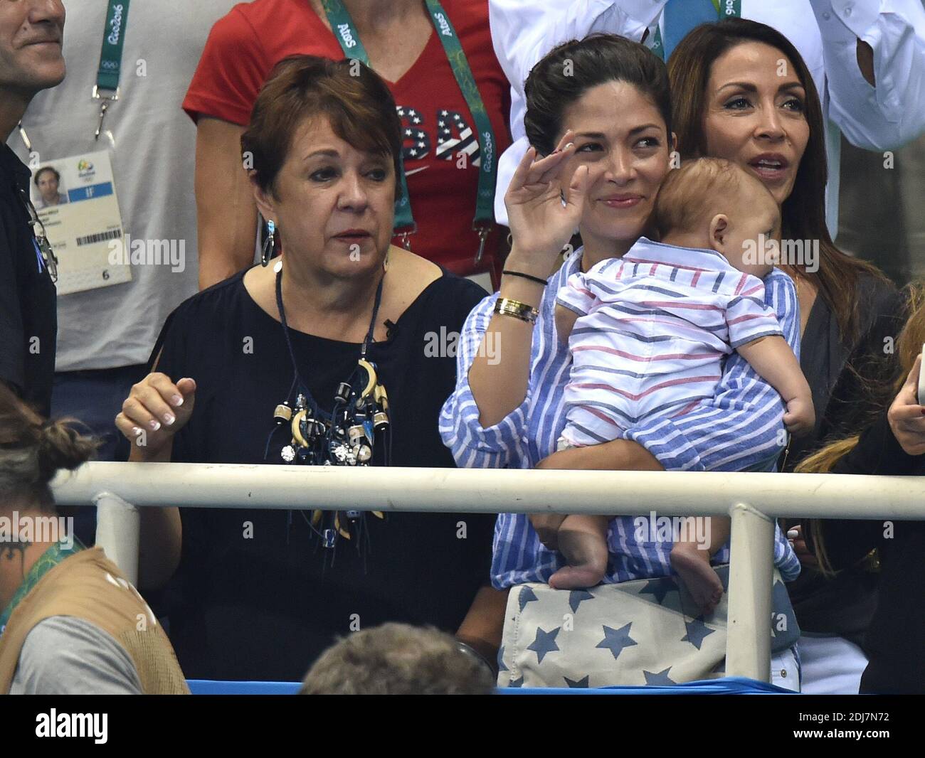 Deborah Phelps, Nicole Johnson and son Boomer attends the day 4 of the ...