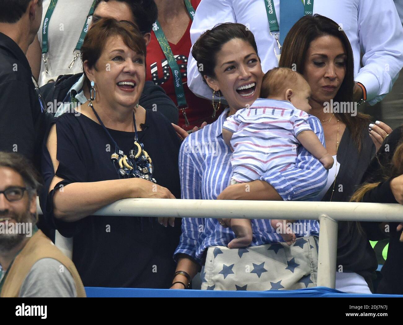 Deborah Phelps, Nicole Johnson and son Boomer attends the day 4 of the ...