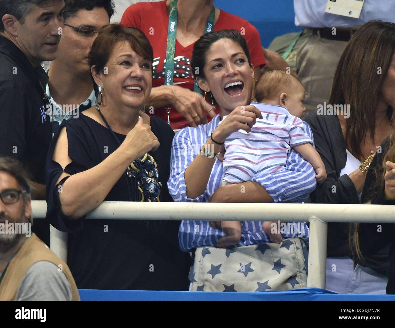 Deborah Phelps, Nicole Johnson and son Boomer attends the day 4 of the ...