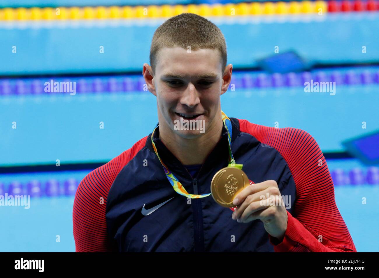 USA's Ryan Murphy won the final of the 200m backstroke men in the ...