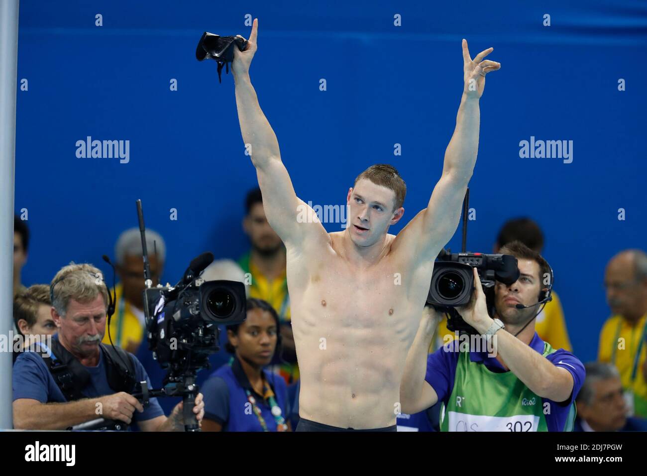 USA's Ryan Murphy won the final of the 200m backstroke men in the ...