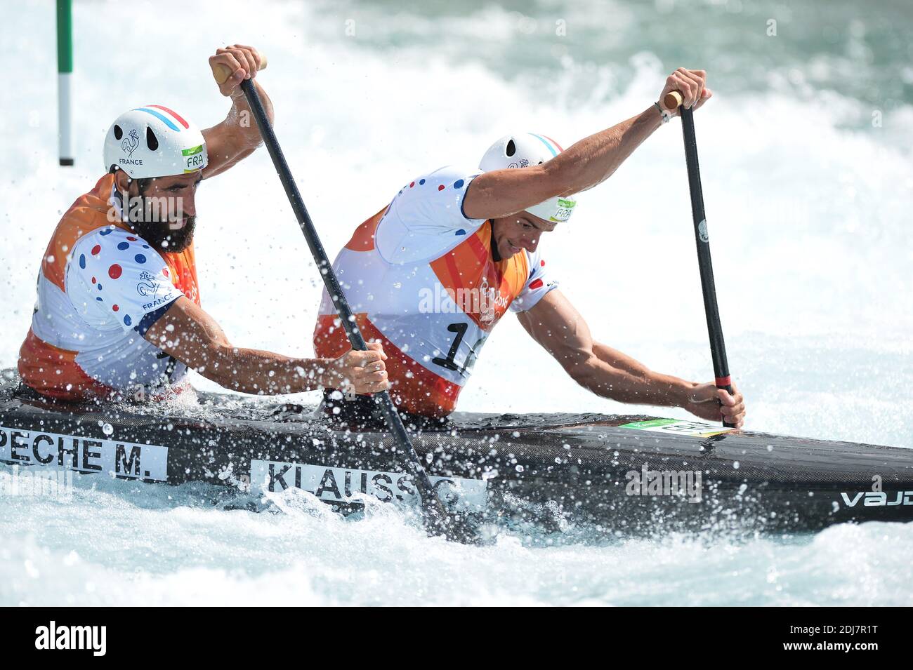Bronze medalists Gauthier Klauss and Matthieu Peche of France Men's ...