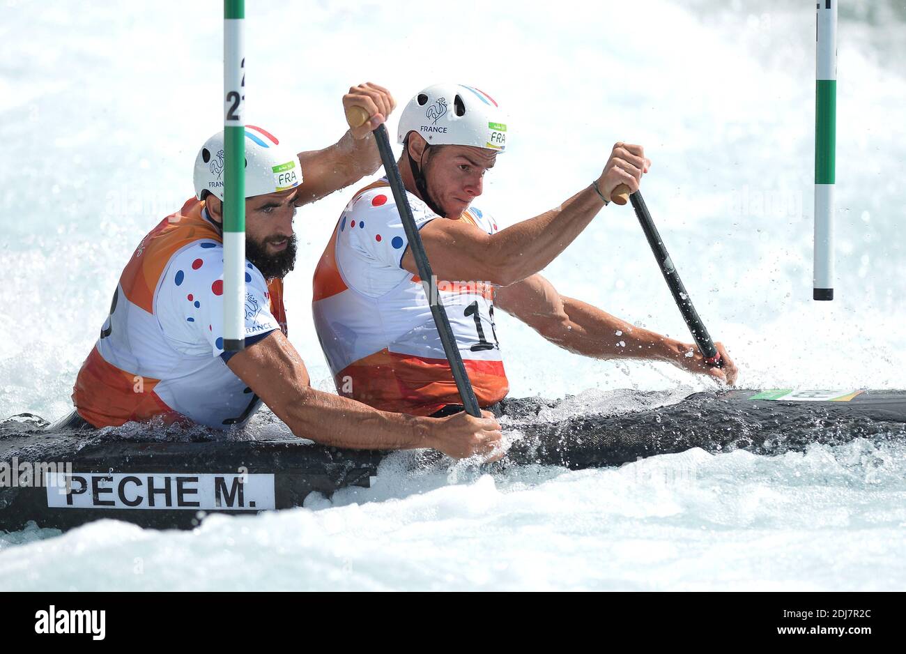 Bronze medalists Gauthier Klauss and Matthieu Peche of France Men's ...
