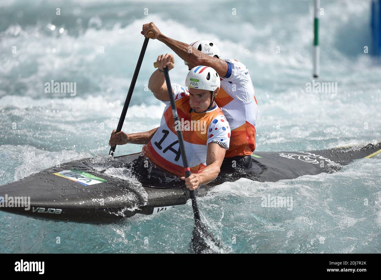 Bronze medalists Gauthier Klauss and Matthieu Peche of France Men's ...