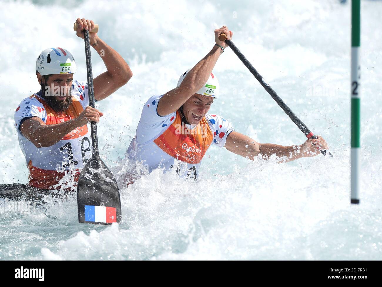 Bronze medalists Gauthier Klauss and Matthieu Peche of France Men's ...
