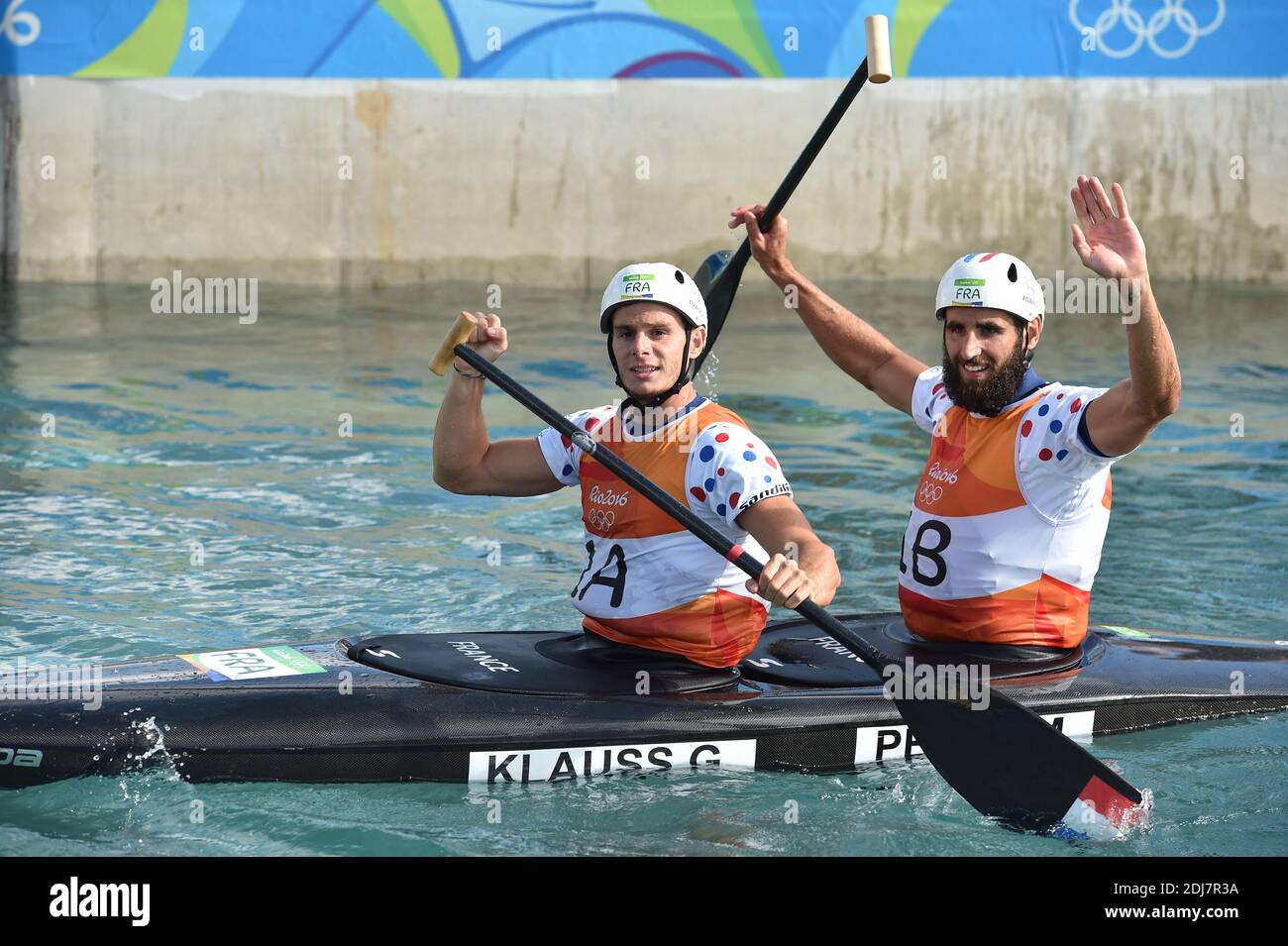 Bronze medalists Gauthier Klauss and Matthieu Peche of France Men's ...