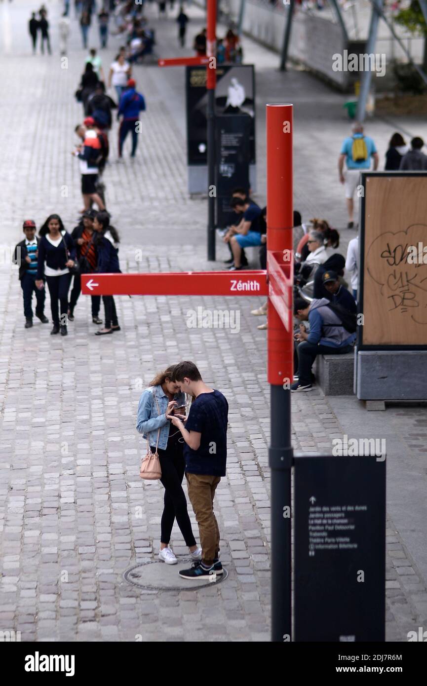 Pokemon Go hunters at Parc de La Villette in Paris, France on August 11 ...