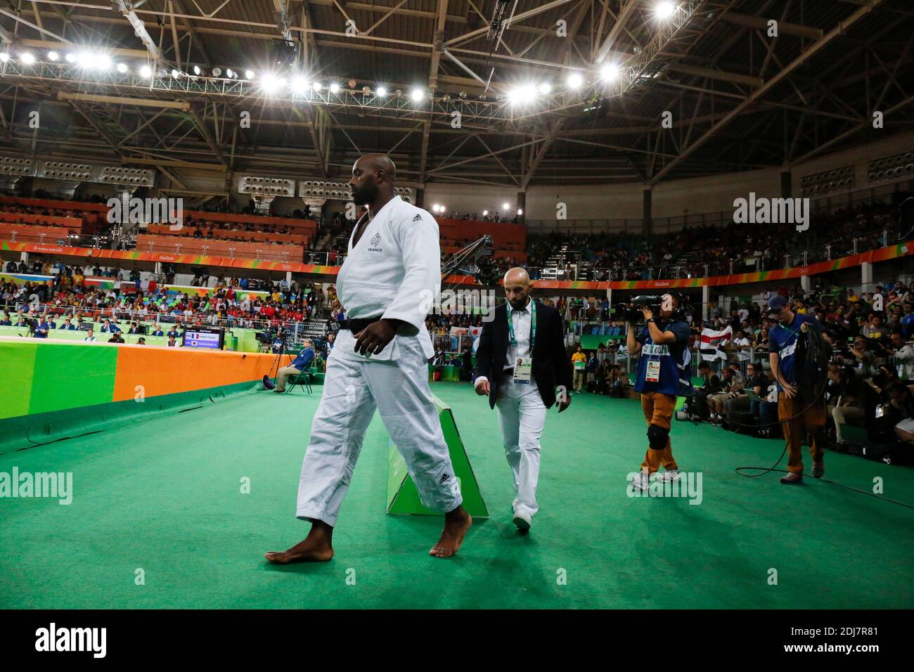 France's Teddy Riner won the Gold medal in the Men + 100kg Judo event ...