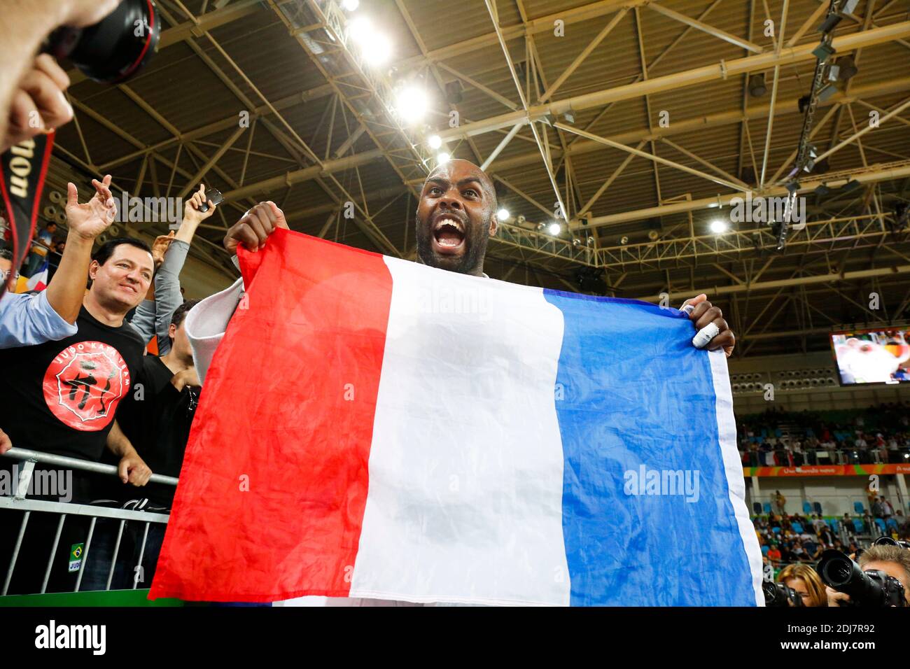 France's Teddy Riner won the Gold medal in the Men + 100kg Judo event ...