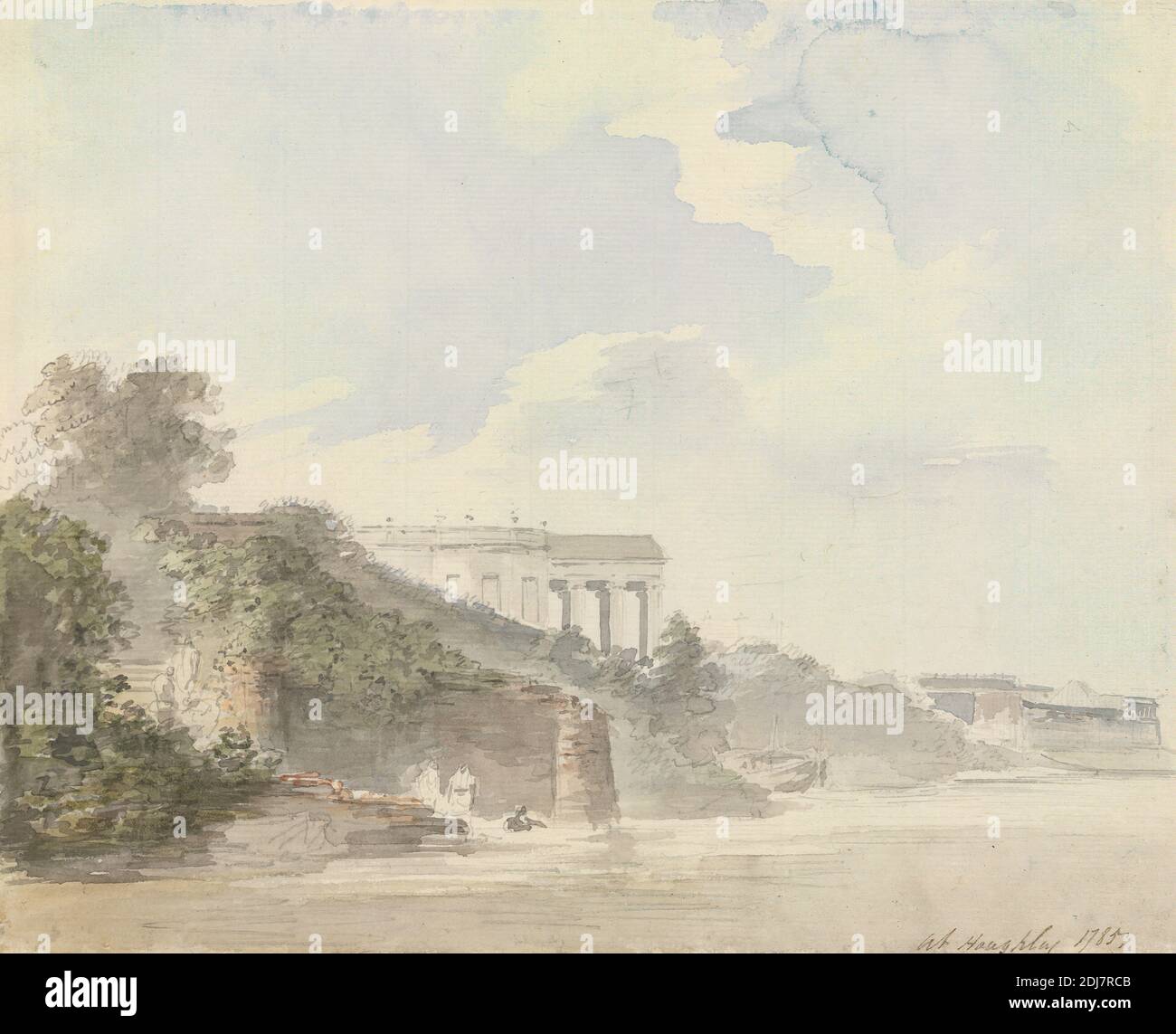 At Haughley, Samuel Davis, 1757–1819, British, 1785, Watercolor, pen ...