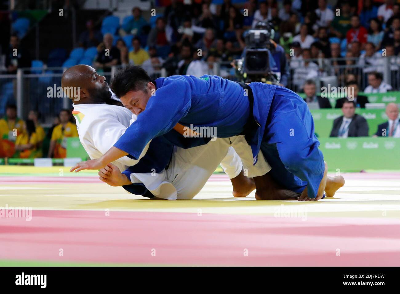 France's Teddy Riner won the Gold medal in the Men + 100kg Judo event ...