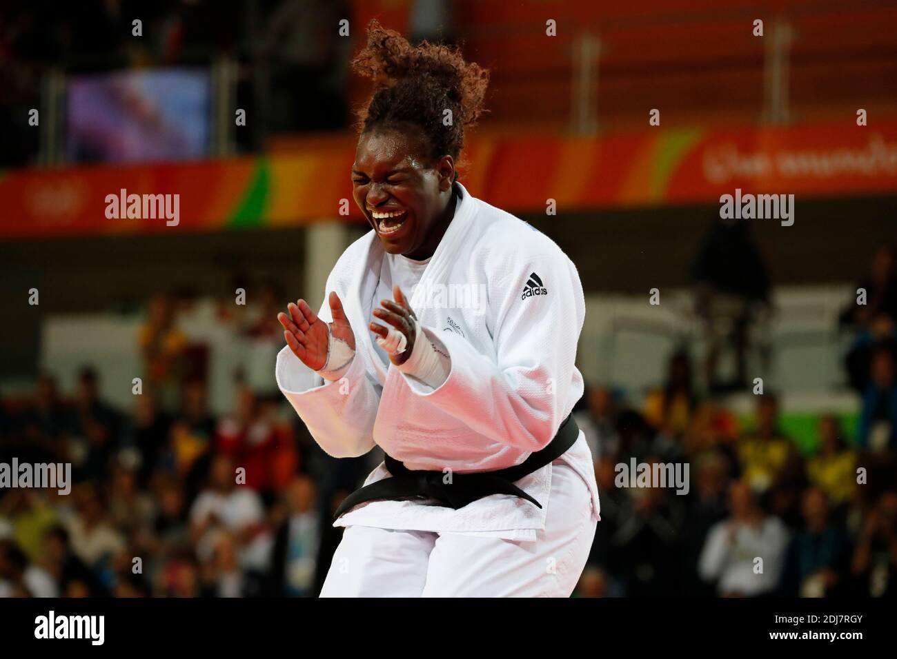France's Emilie Andeol won the Gold medal in the Women + 78kg Judo ...