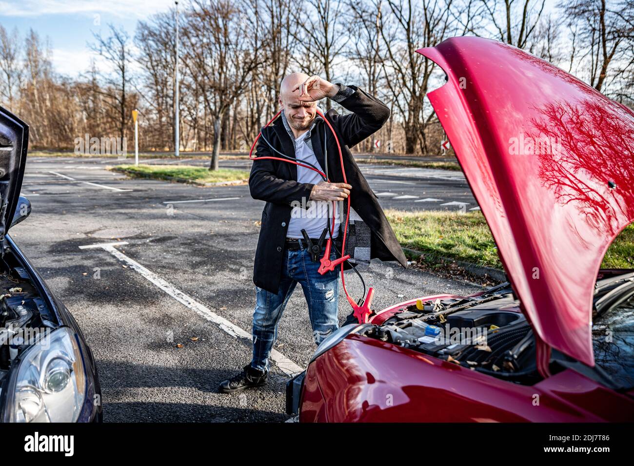 Trying to start car engine hi-res stock photography and images - Alamy