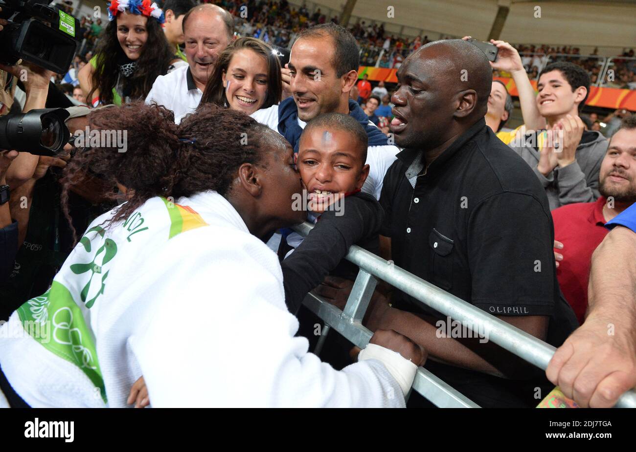 France's Emilie Andeol won the Gold medal in the Women + 78kg Judo ...