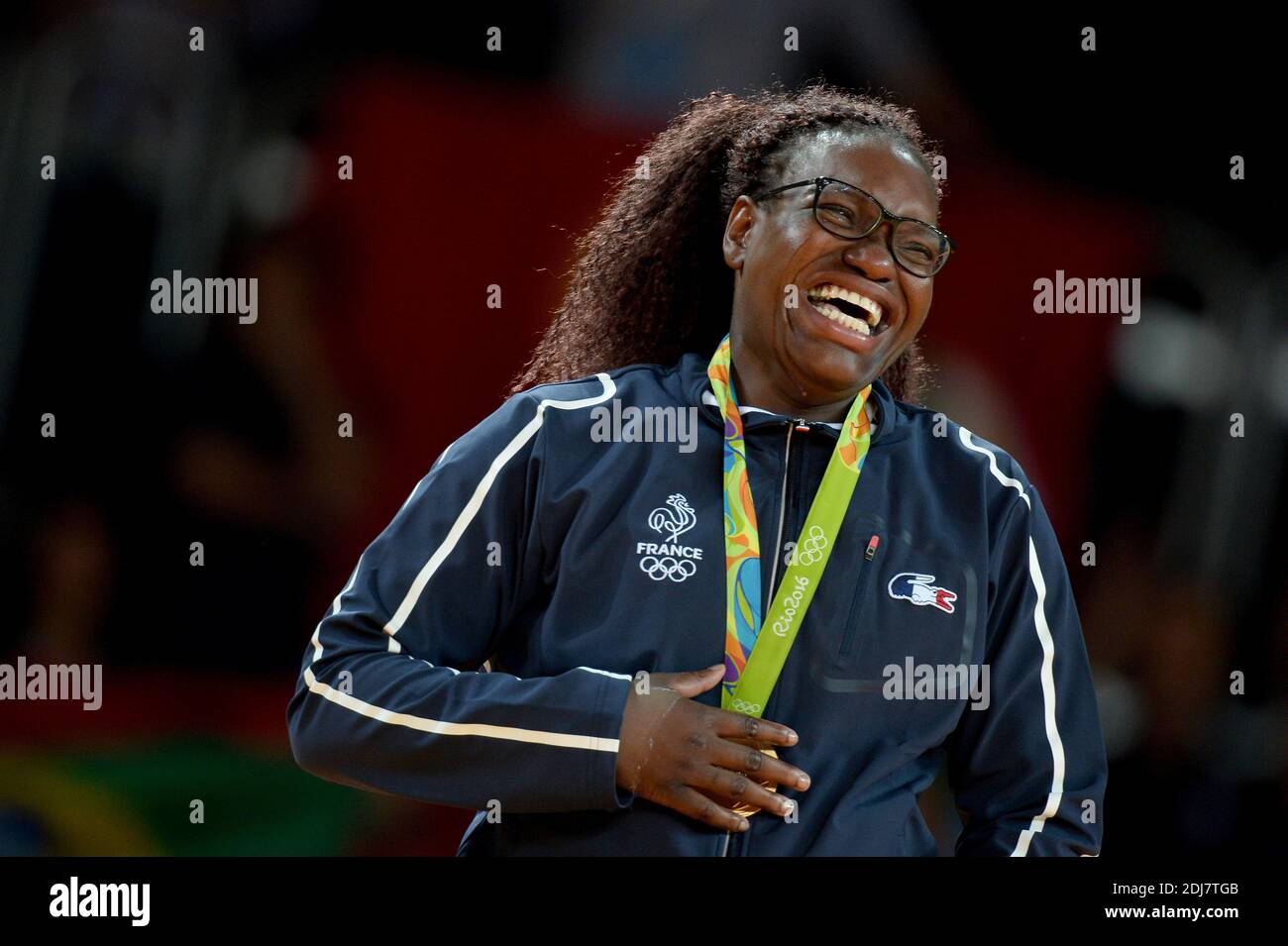 France's Emilie Andeol won the Gold medal in the Women + 78kg Judo ...