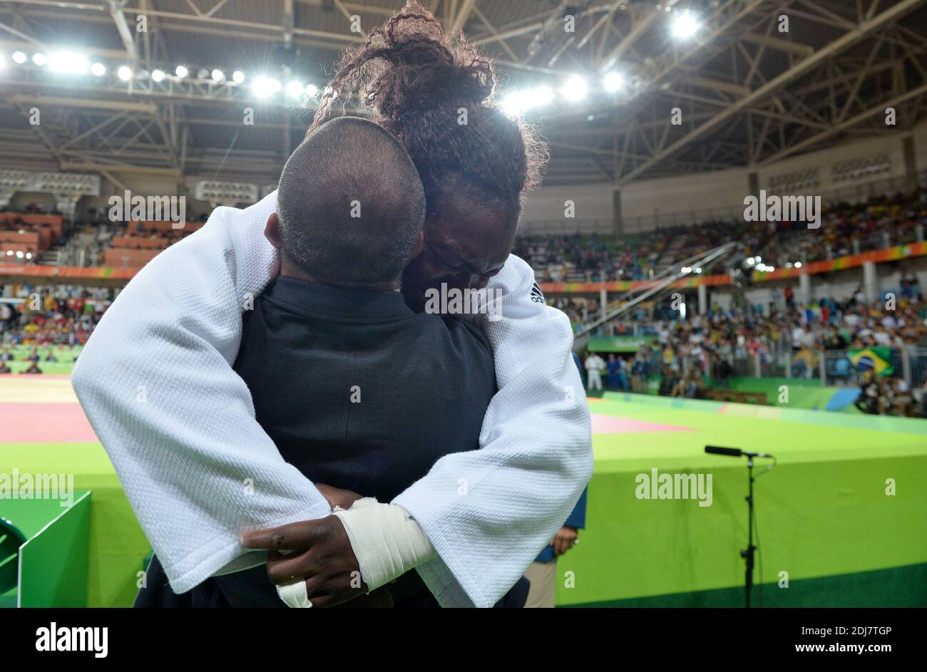 France's Emilie Andeol won the Gold medal in the Women + 78kg Judo ...